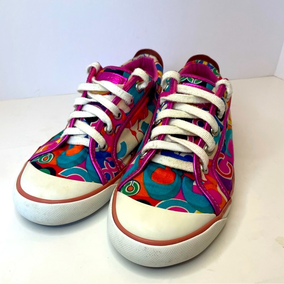 Coach | Shoes | Coach Barrett F007d09 Logo Sneakers 85b | Poshmark